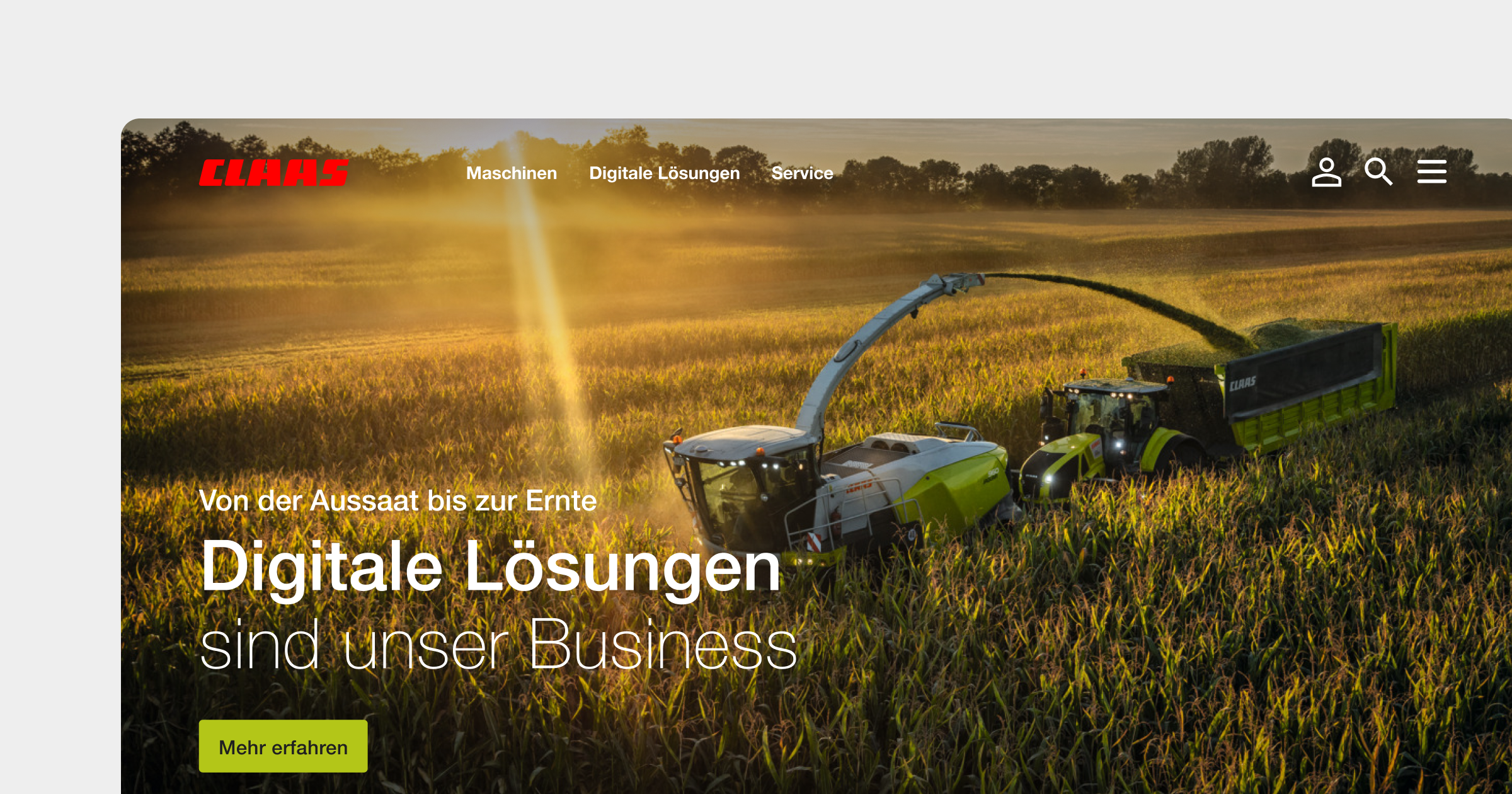 CLAAS Website-Relaunch – Starker Auftritt für Landtechnik